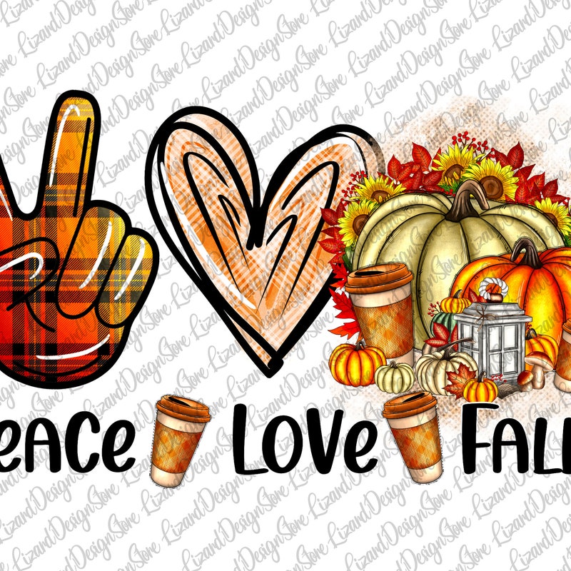 Peace Love Fall - Etsy