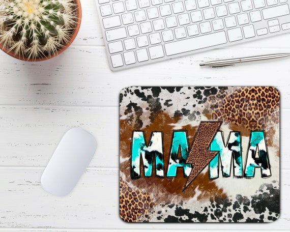 Mama Mouse Pad Png Western Cowhide Mouse Pad Png Western - Etsy