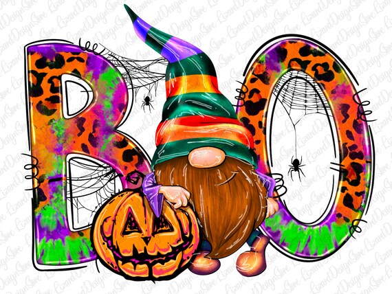 Boo Gnome Sublimation Design Halloween Gnome PNG Gnome Png - Etsy