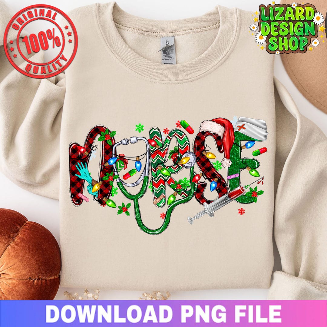 Nurse Christmas Png, Merry Christmas, Nurse Png, Nurse Design ...