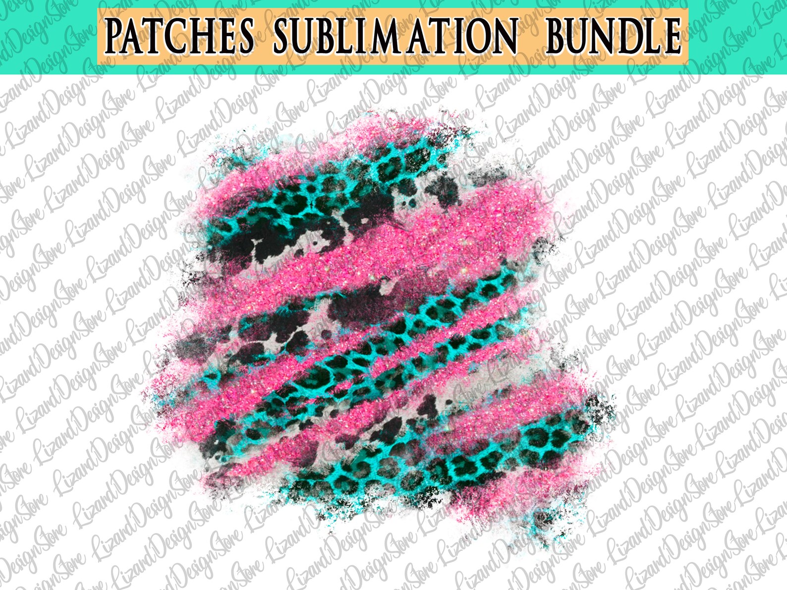 Pink Glitter Leopard Patch Png, Leopard Pink Patch Png, Leopard Print ...