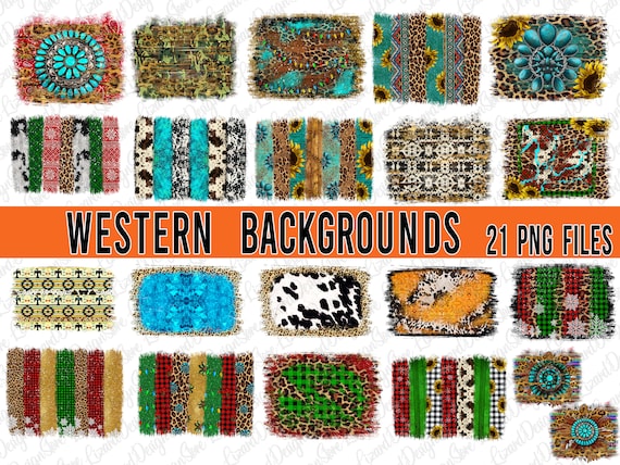 Western Backgrounds Bundle PNG Distressed Backgrounds - Etsy