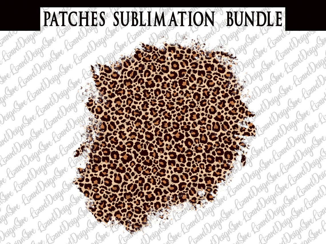 Distressed Leopard Print Patches PNG Distressed Leopard Print - Etsy