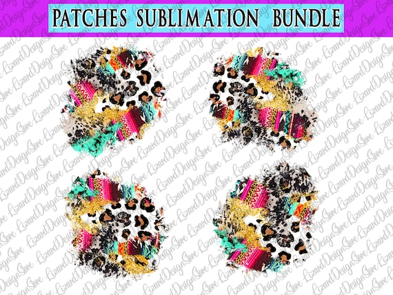 Western Aztec Patch Bundle Png Turquoise Leopard Aztec - Etsy