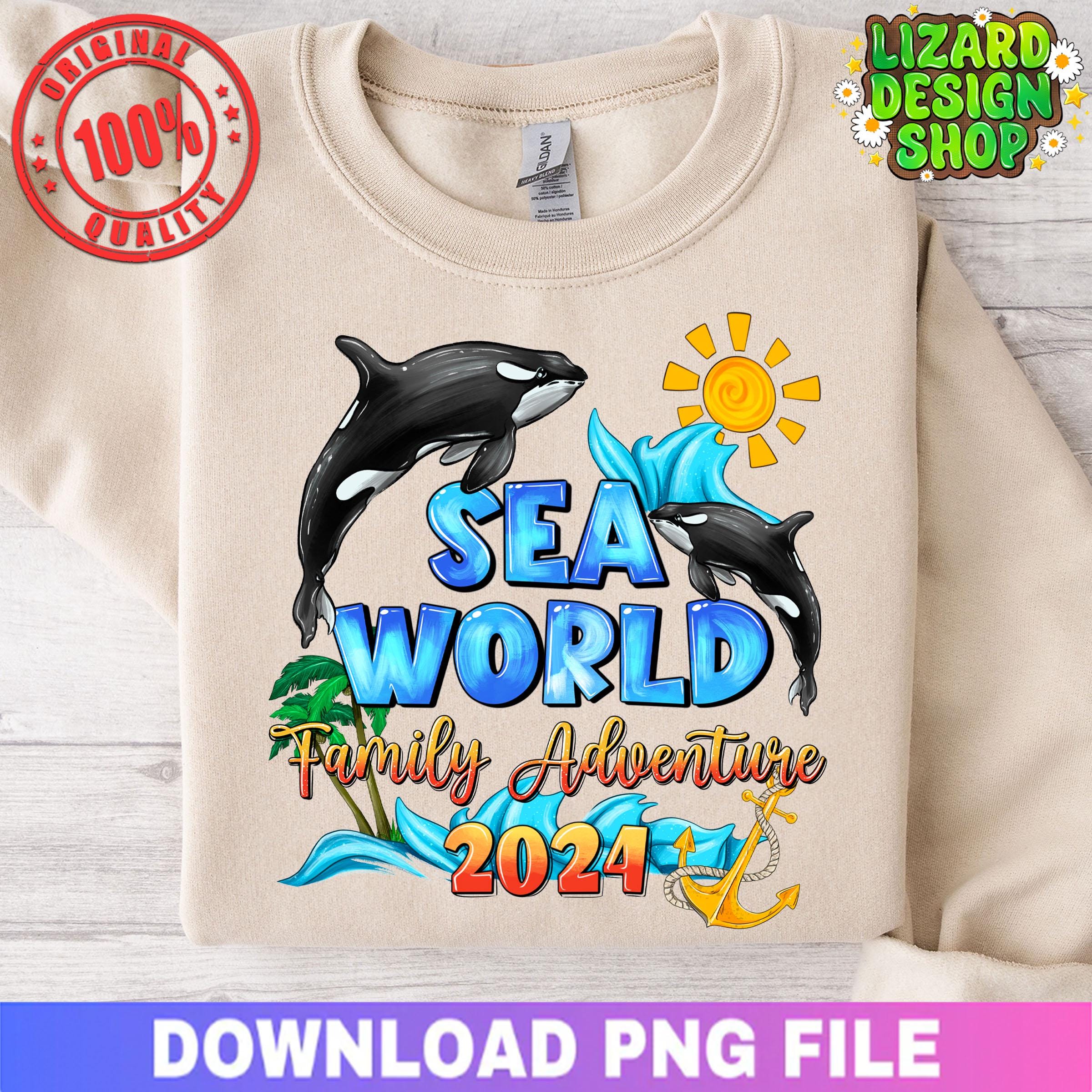 Sea World Family Adventure 2024 Png, Seaworld Adventure Png, Family ...