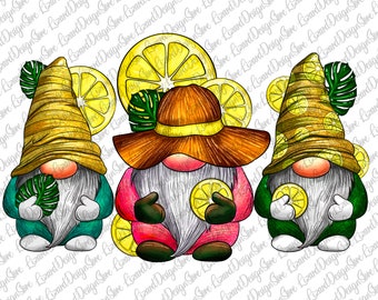 Lemon Gnome Clipart - Etsy