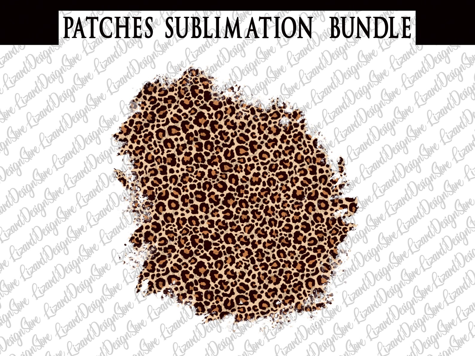 Distressed Leopard Print Patches PNG Distressed Leopard Print - Etsy