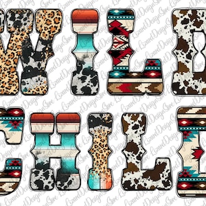 Wild Child Png File, Western Wild Child Png, Aztec Patern, Serape ...