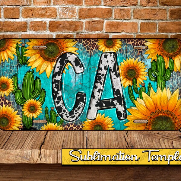 California License Plate Template - Etsy