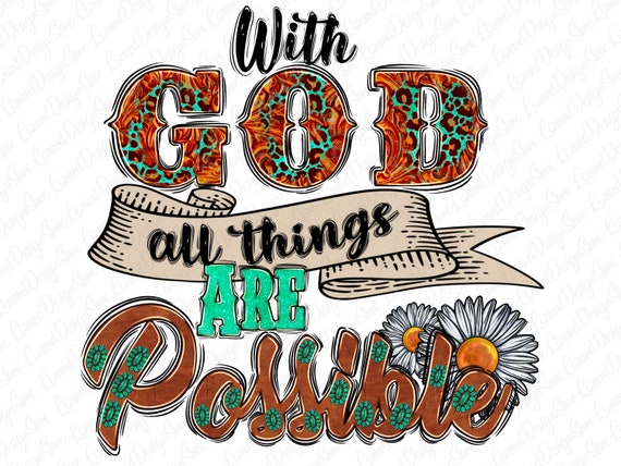 God Christian Png God Christian Sublimation Designs - Etsy