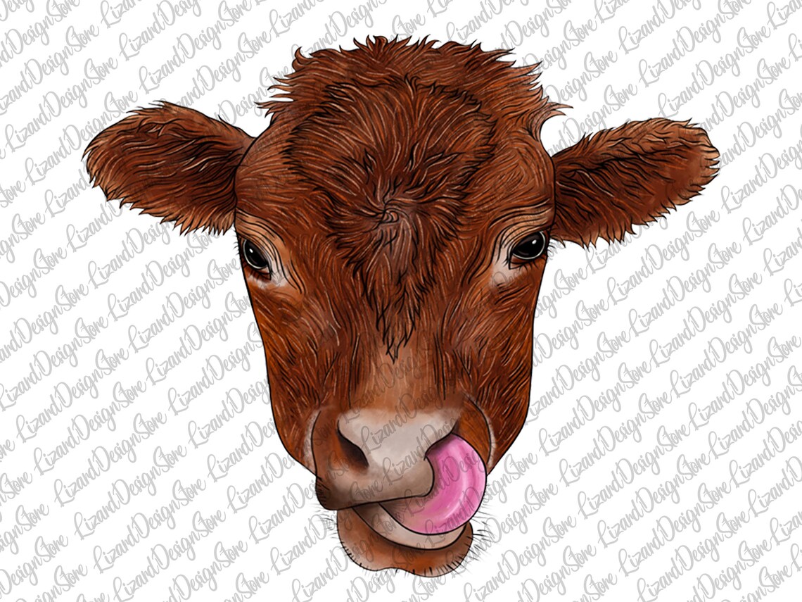 Western Cow Bundle Png Sublimation Design Hand Drawn Cow Png | Etsy