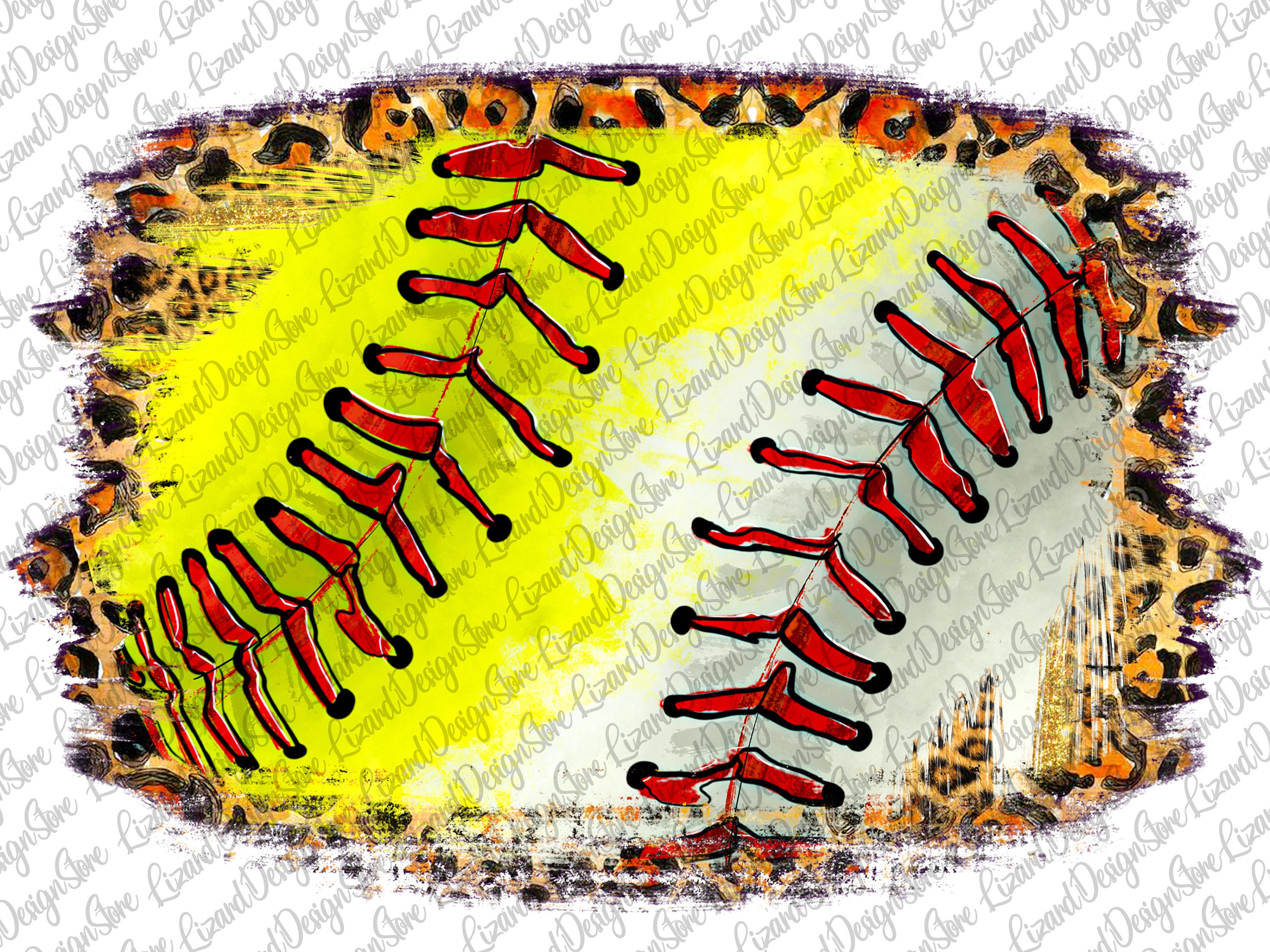 Baseball and Softball and Leopard Background PNG, Splash Frame, Leopard ...