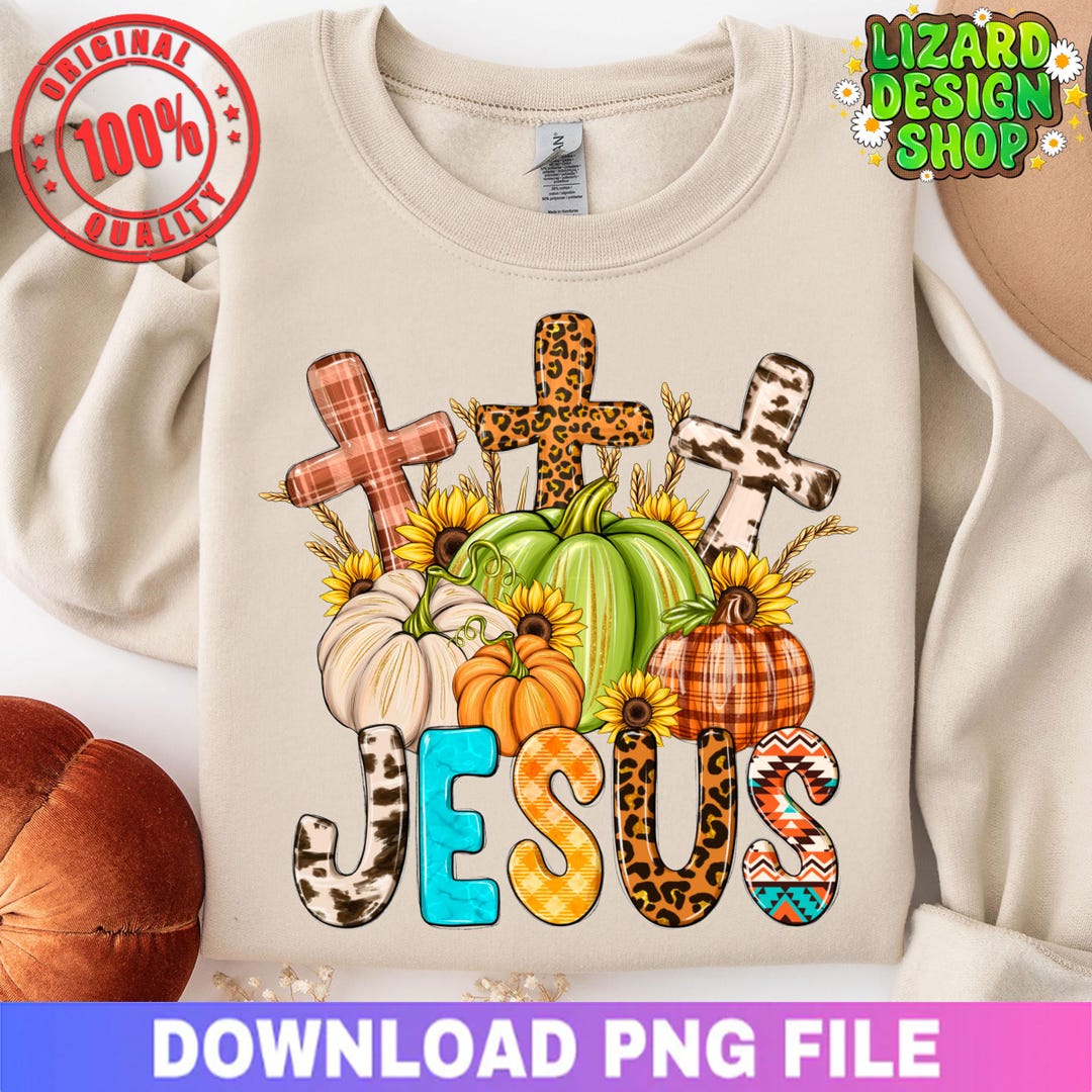 Fall Jesus Png Sublimation Design Fall Cross Png, Sublimation Fall for ...