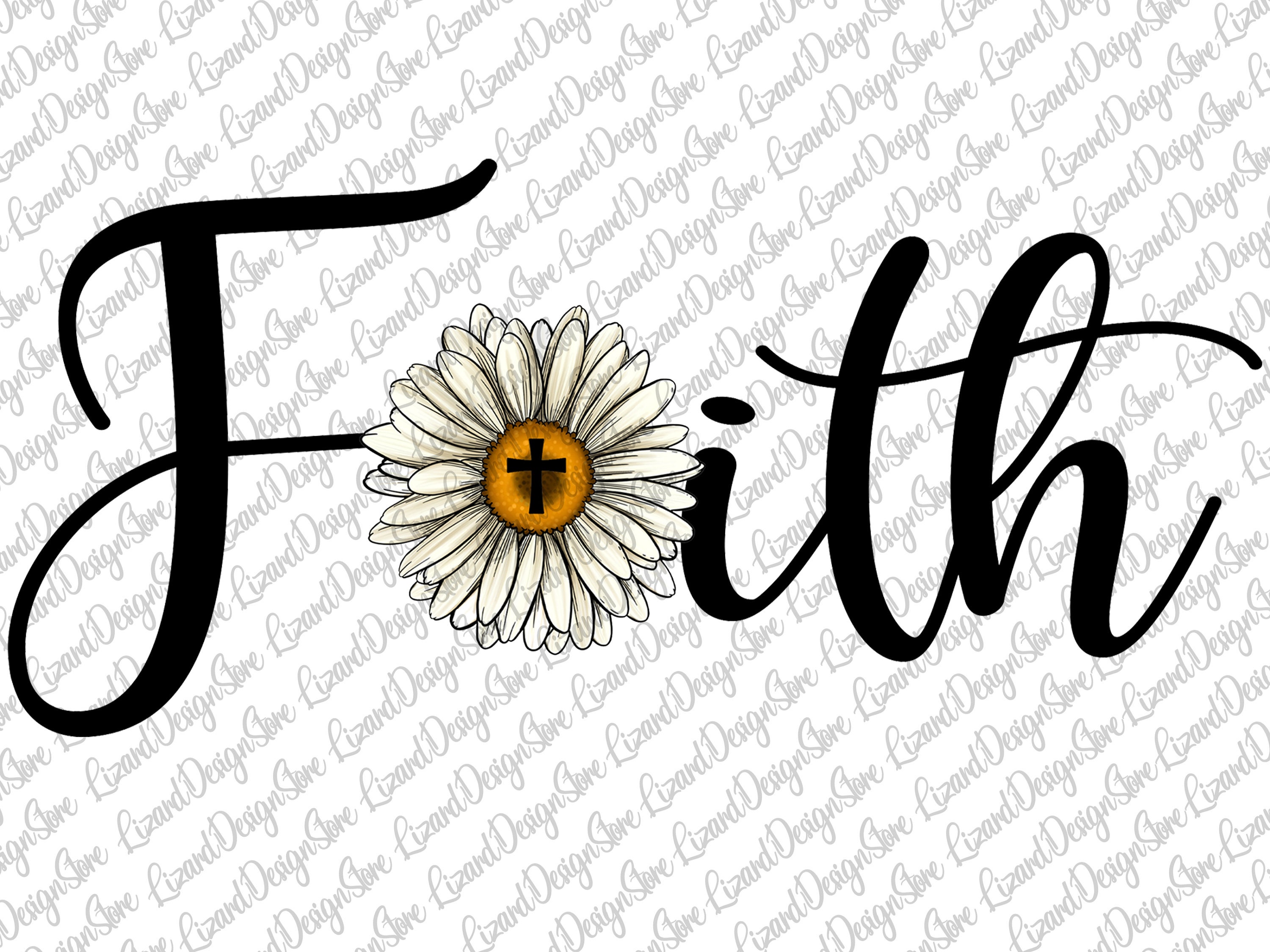 Faith Hope Love Daisy Bundlefaith Hope Love Daisy Flower - Etsy