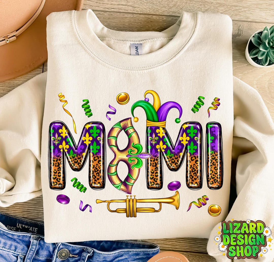 Mardi Gras Mimi Png Sublimation Design Download, Happy Mardi Gras Png ...