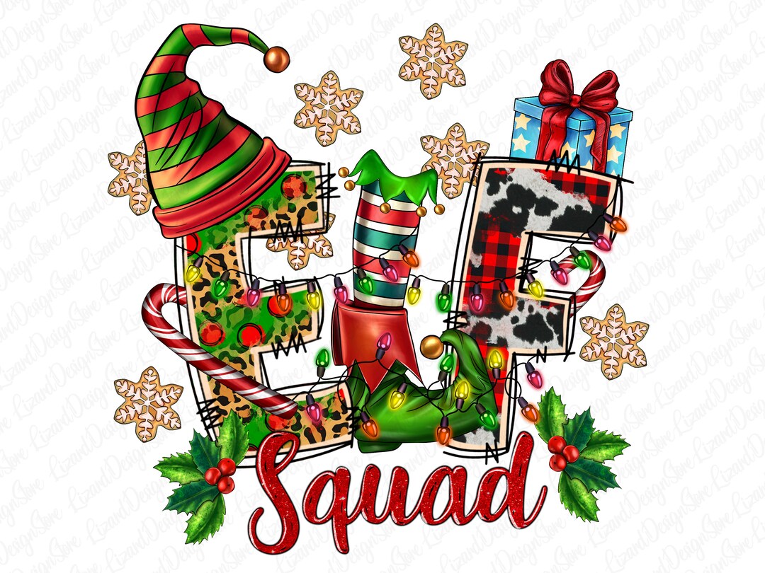Christmas Elf Squad Png Sublimation Design Download, Christmas Png ...