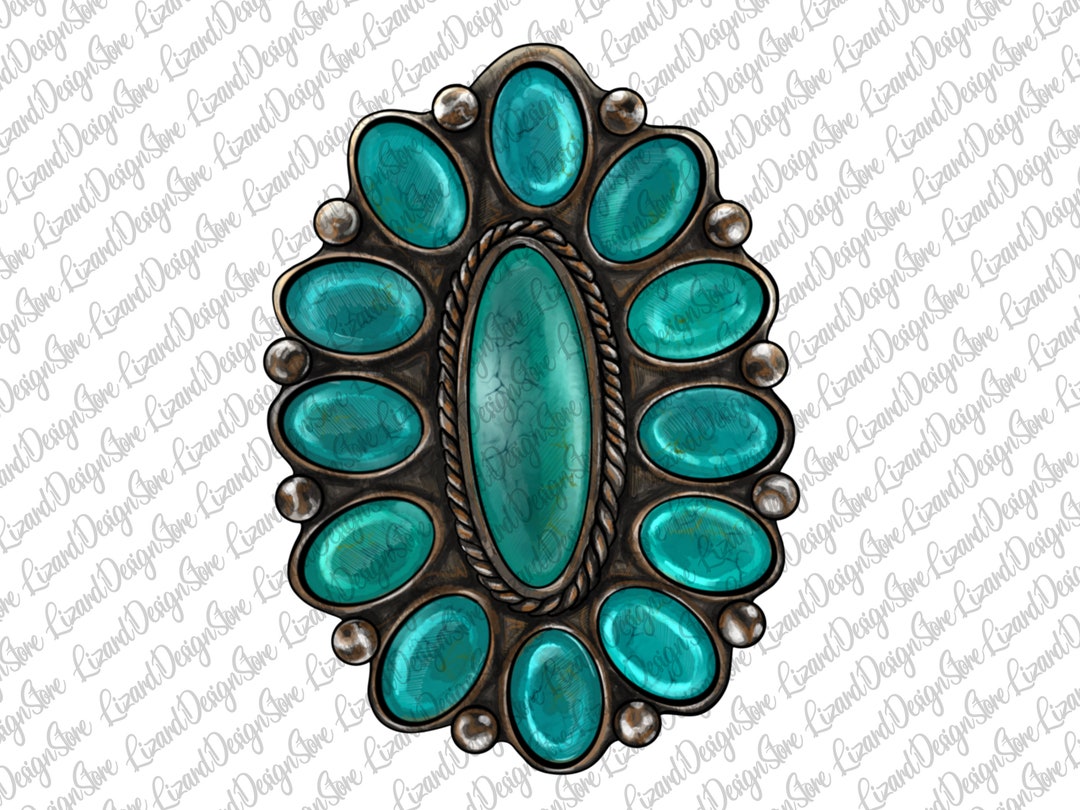 Turqoise Gemstone Png Sublimation Design, Western Gemstone Png ...