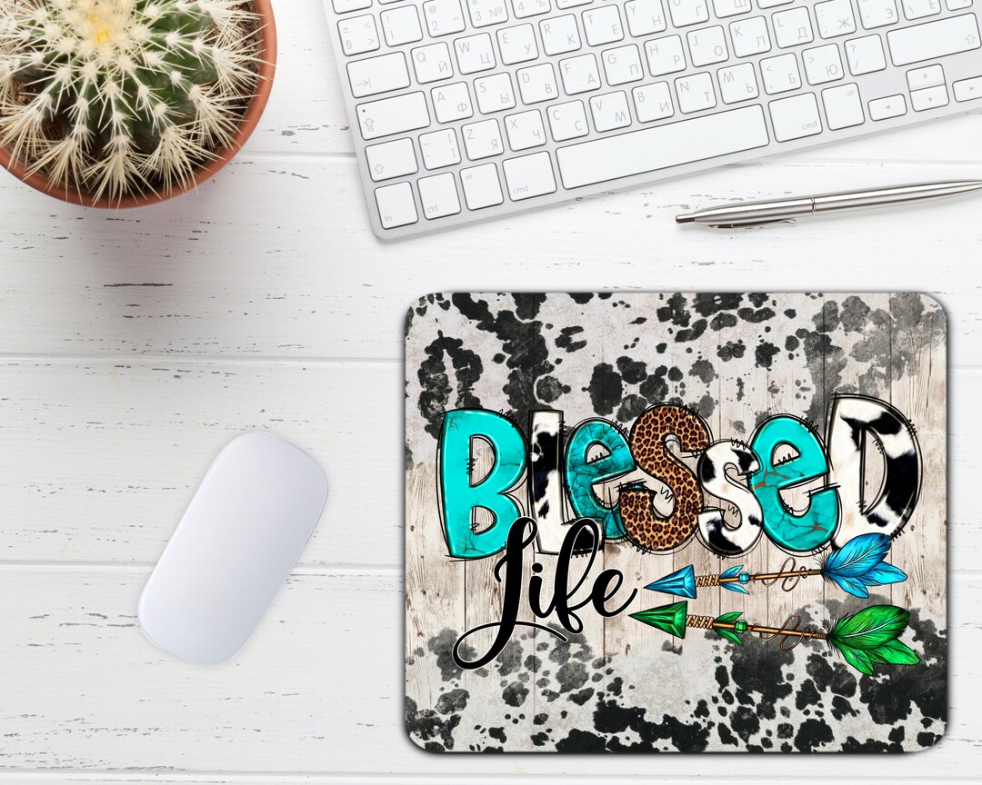 Blessed Life Mouse Pad Png, Blessed Life Png,western Mouse Pad Png ...