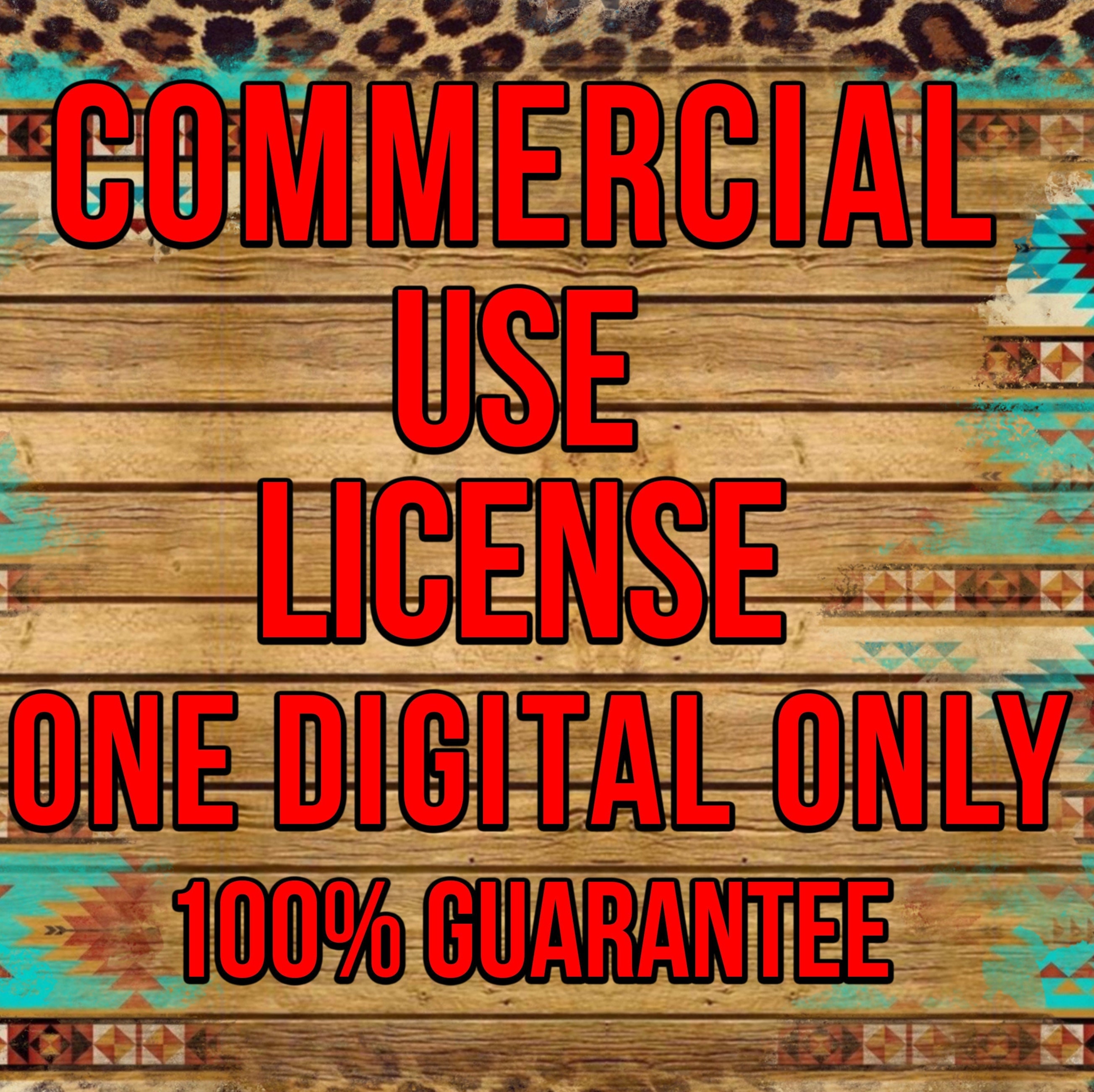Commercial Use License ONE DIGITAL ONLY - Etsy