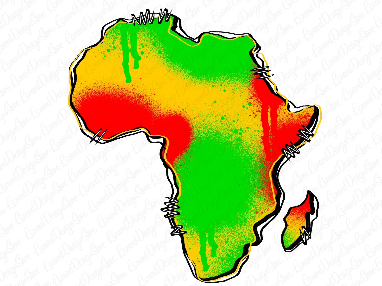Africa Map Juneteenth Png Sublimation Design, Africa Png, Pan-african ...