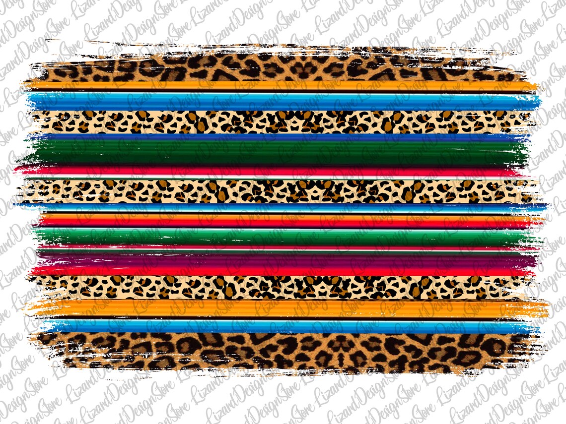 Serape Leopard Background Png Serape Patern Png Leoaprd - Etsy