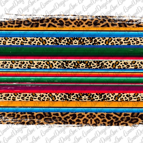 Leopard Serape Background PNG Sublimation Design Western - Etsy