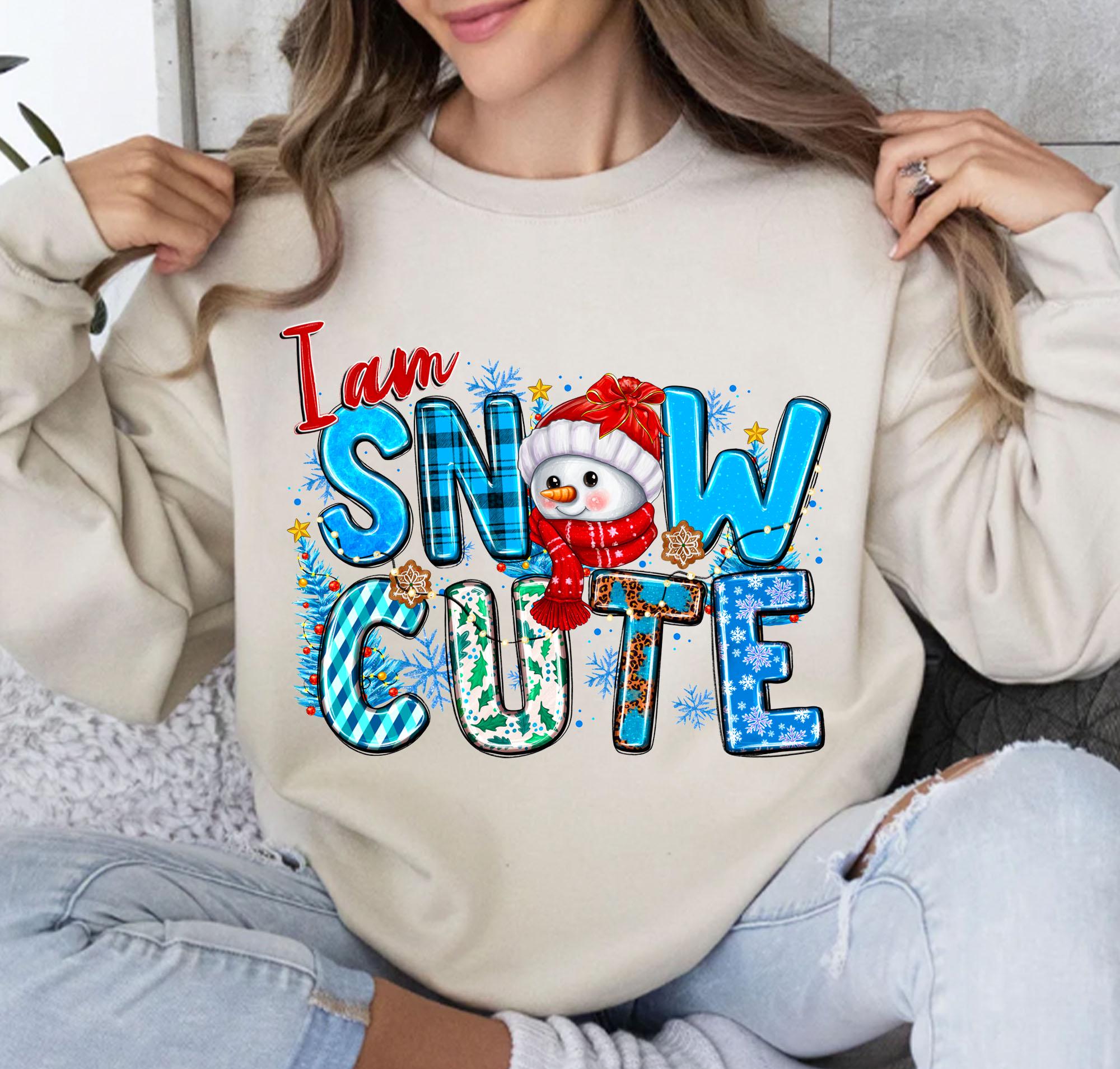 I Am Snow Cute Png Sublimation Design Download, Merry Christmas Png ...
