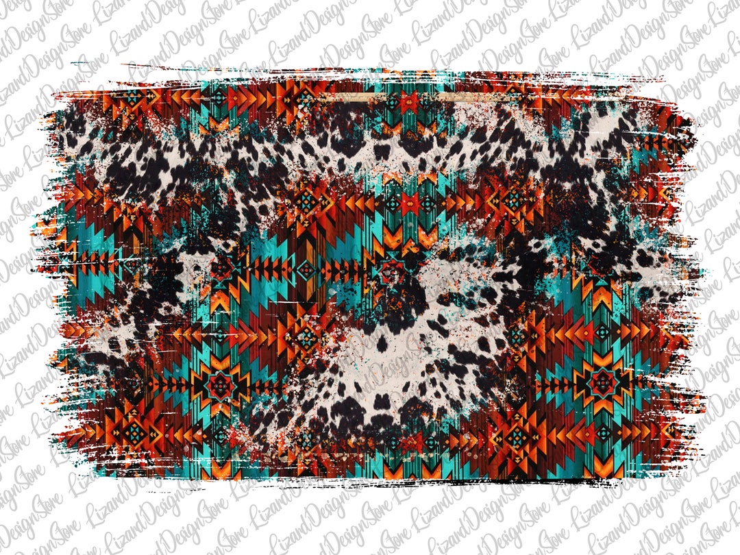 Aztec Cowhide Background Png, Western Design, Aztec Pattern, Western ...