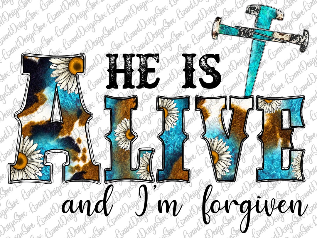 He is Alive PNG Png, Happy Easter PNG, Rabbit Png,western Cowhide ...