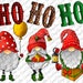 Ho Ho Ho Gnomies Png, Merry Christmas Ho Ho Ho, Santa Hat Gnomes Png ...