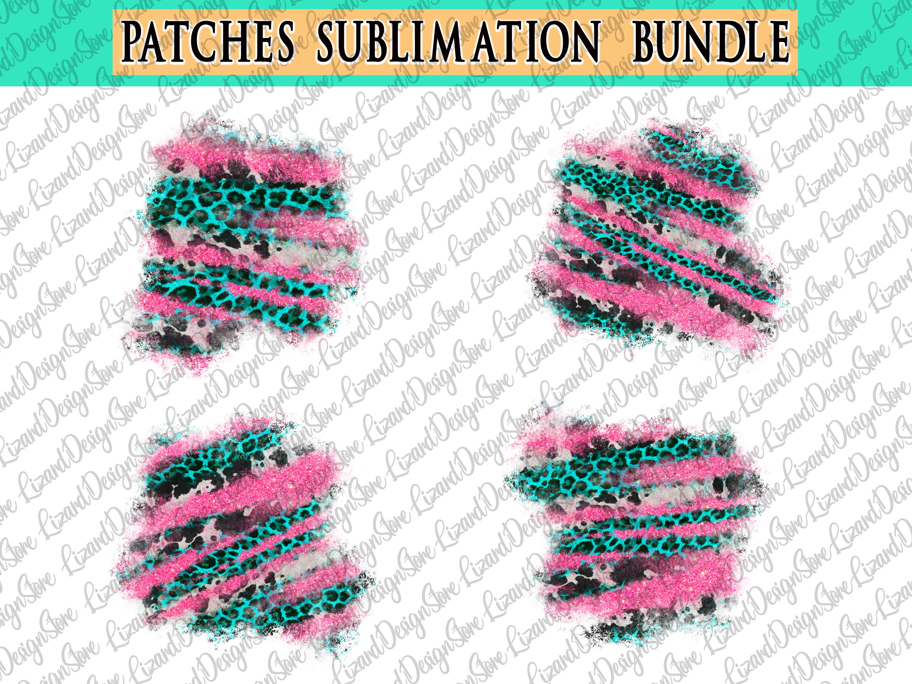 Pink Glitter Leopard Patch Png, Leopard Pink Patch Png, Leopard Print ...