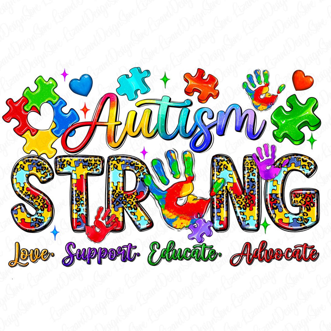 Autism Strong Png, Autism Awareness Png, Autism Love Png, Autism ...