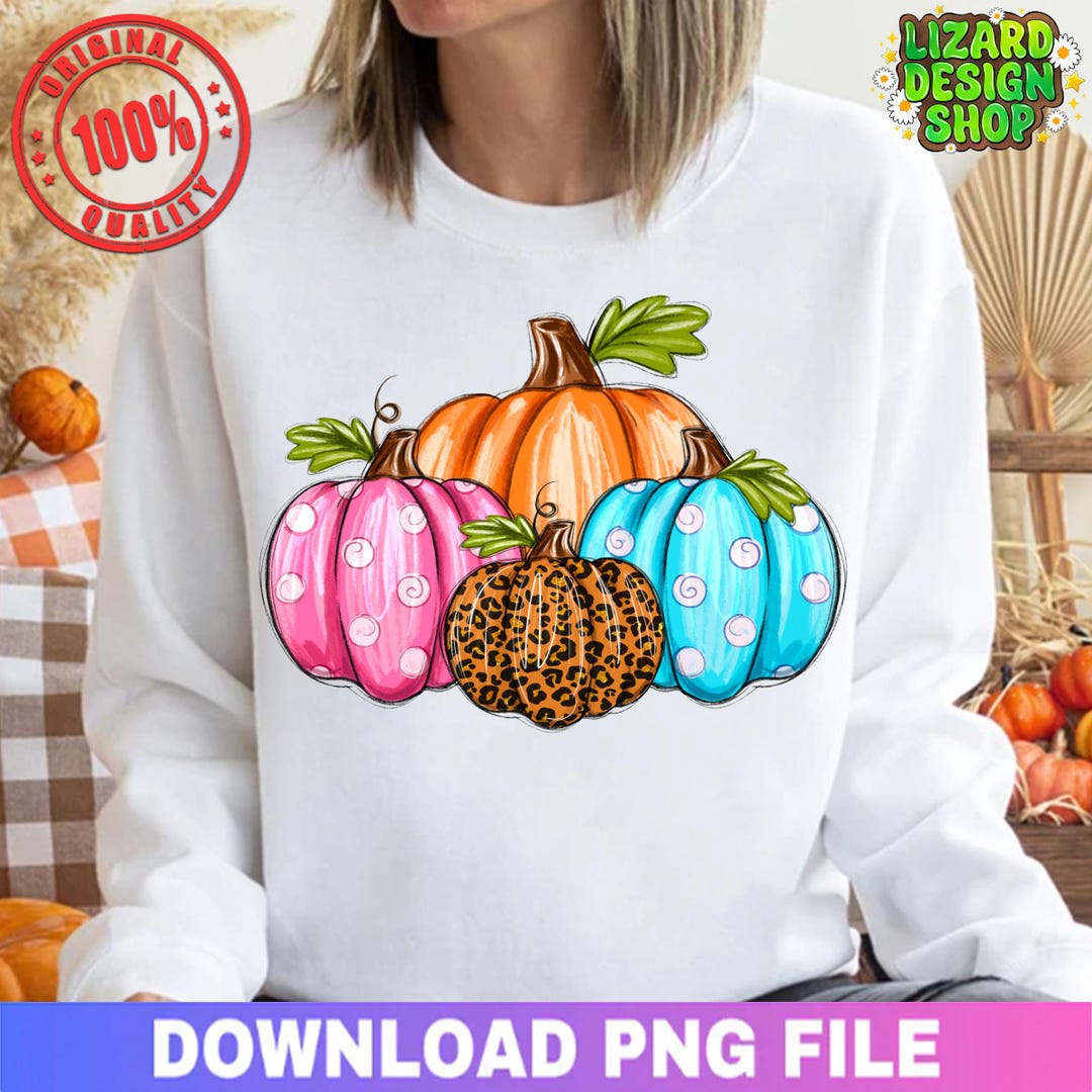 Fall Pumpkins Png, Leopard Pumpkins Png, Leopard Png, Watercolor ...