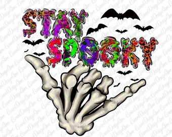 Stay Spooky Png, Bat Png, Halloween Png, Skeleton, Boo Png, Skeleton ...