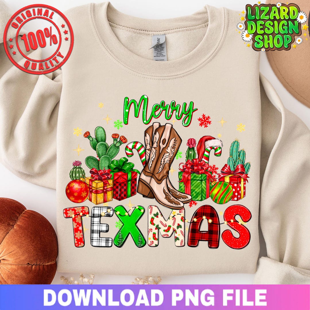 Merry Texmas Png Sublimation Design Download, Christmas Png, Texas Png ...