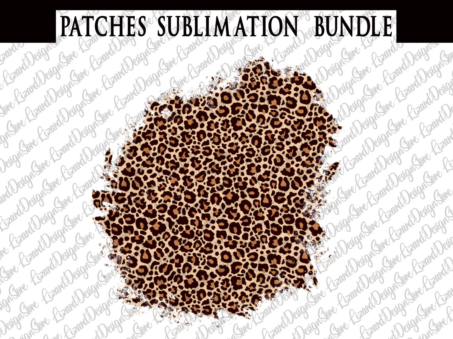 Distressed Leopard Print Patches PNG Distressed Leopard Print - Etsy