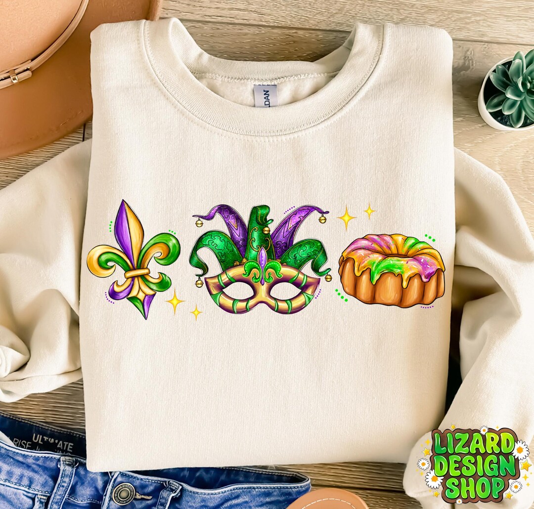 Mardi Gras Png, Fat Tuesday Png, New Orleans Png, King Cake Png ...