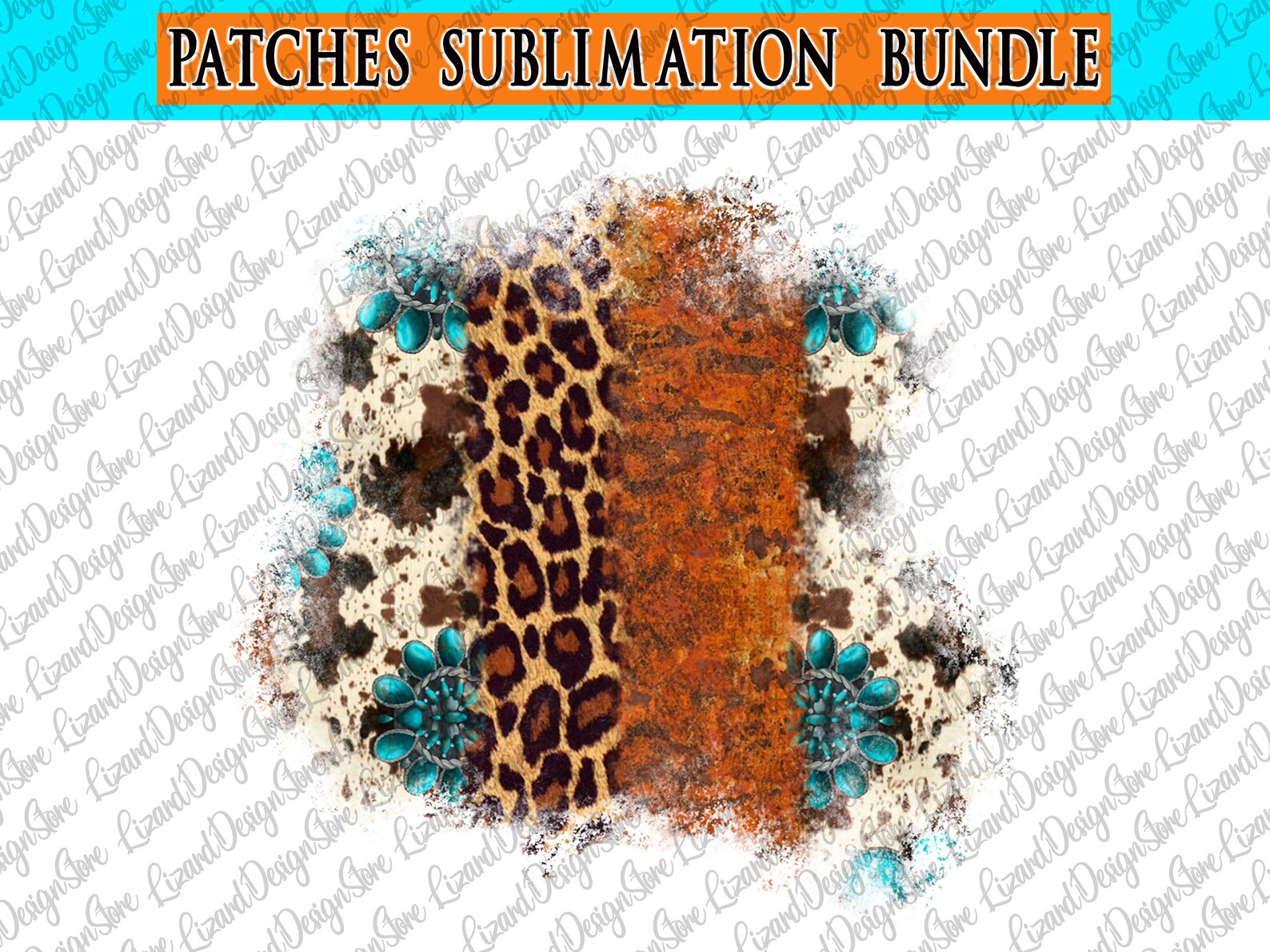 Gemstone Leopard Patch Png Gemstone Png Leopard Png Leopard - Etsy