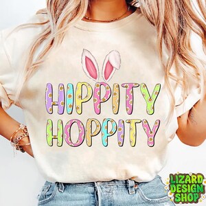 Hippity Hoppity PNG, Easter Bunny Sublimation, Spring Carrot Clipart ...