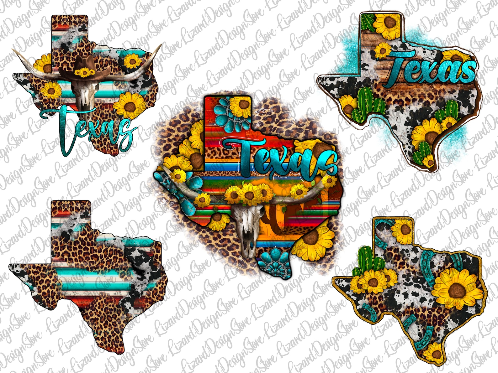 Western Texas Map Bundle Png Texas Map Bundle Map - Etsy