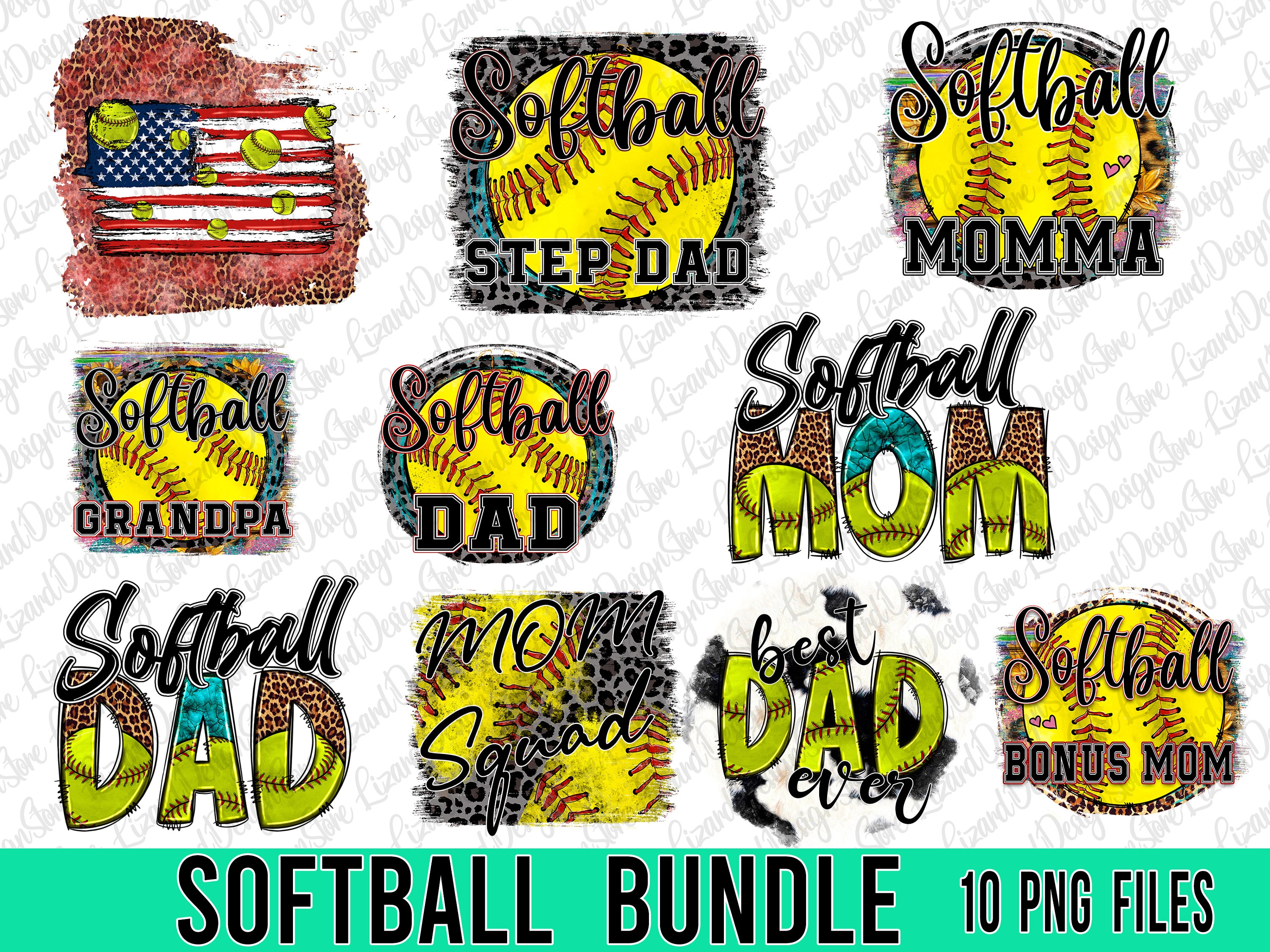 Softball Png Sublimation Design Bundle Western Softball - Etsy