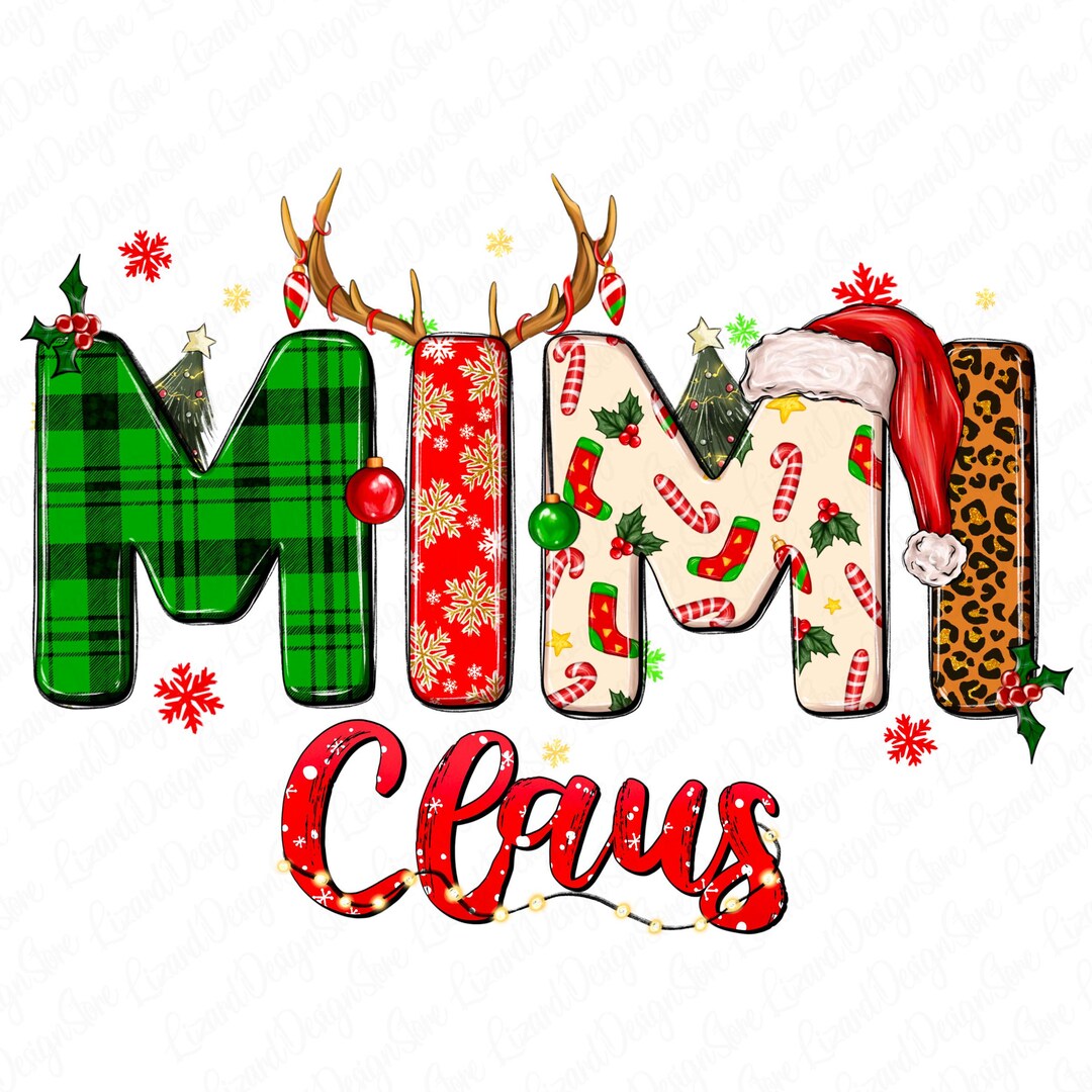 Mimi Claus Png, Christmas Png, Retro Christmas, Christmas Sublimation ...