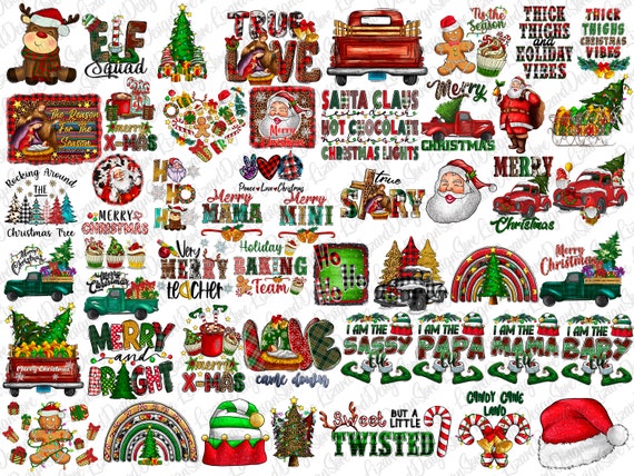 Christmas Bundle Png Merry Christmas Png Christmas Png - Etsy