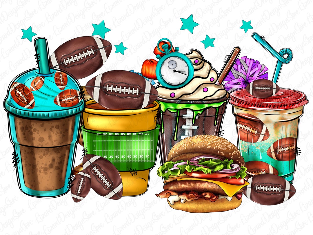Football Coffee Cups Png Sublimation Design Download, Football Png ...