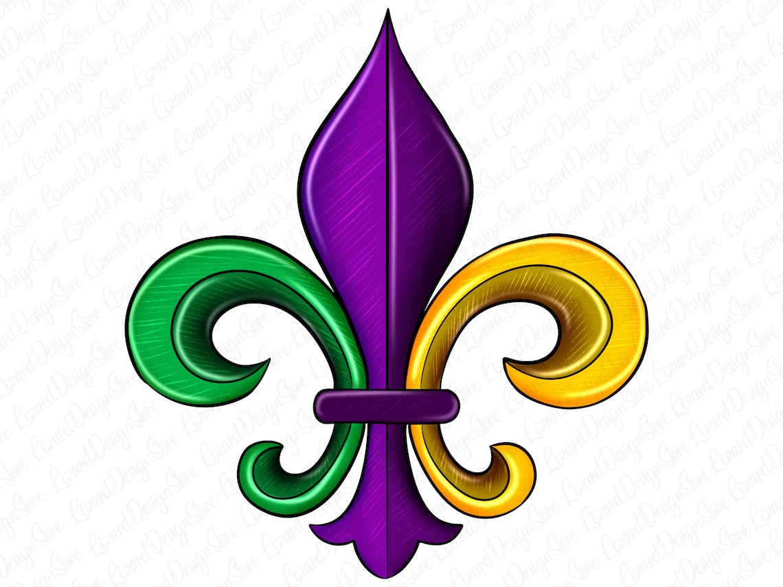 Mardi Gras Fleur De Lis Png Sublimation Design Mardi Gras - Etsy