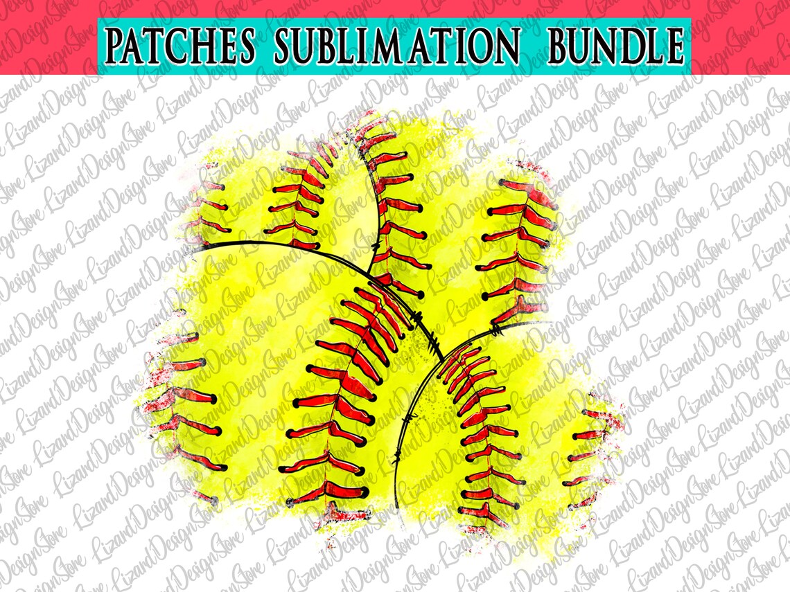 Softball Patch PNG Bundle Sublimation Design Softball Patches - Etsy
