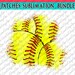 Softball Patch PNG Bundle Sublimation Design, Softball Patches Png ...