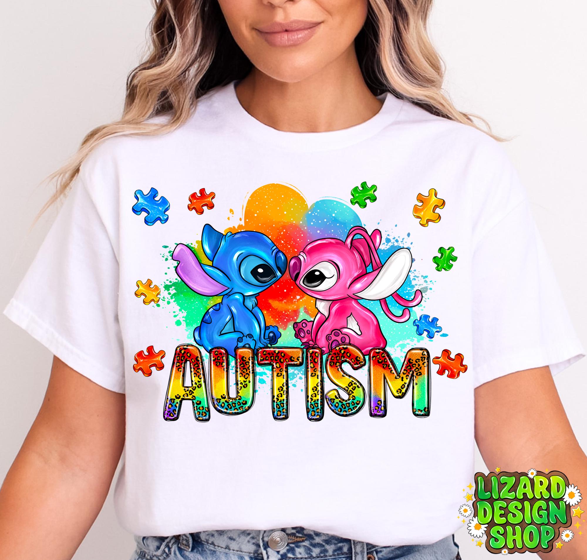 Autism Stitch With Lilo Png, Sublimation Design Download, Autism ...