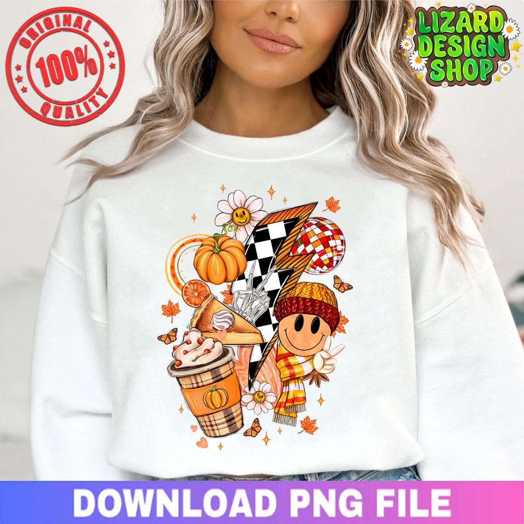 Retro Fall Png, Fall Vibes PNG, Fall Shirt Png, Autumn Design Png ...