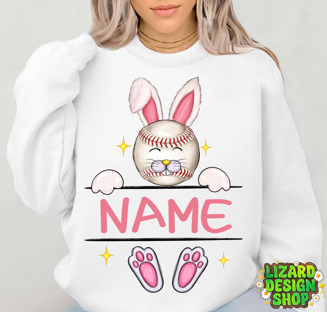 Baseball Bunny Text Png, Easter Baseball Bunny PNG,, Easter Bunny Png ...